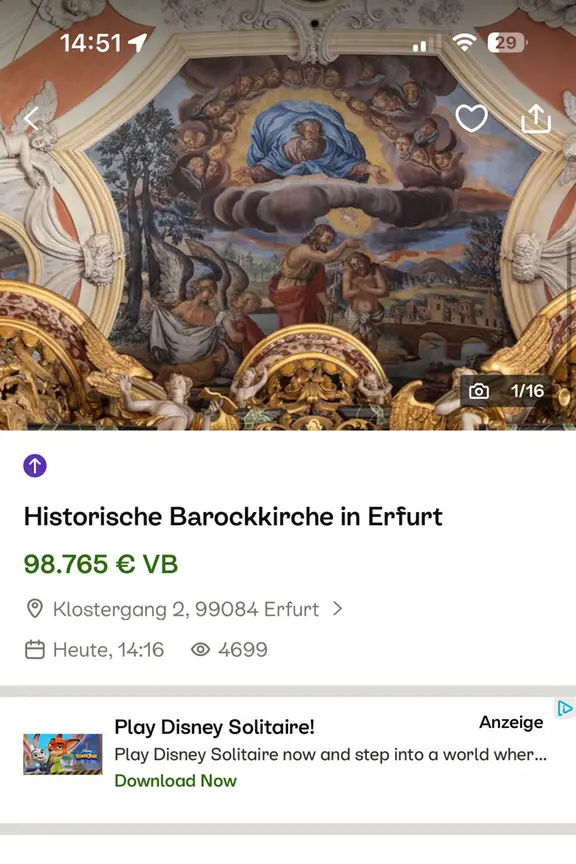 Kirche bei Kleinanzeigen: Wer will die Erfurter Cruciskirche kaufen ...