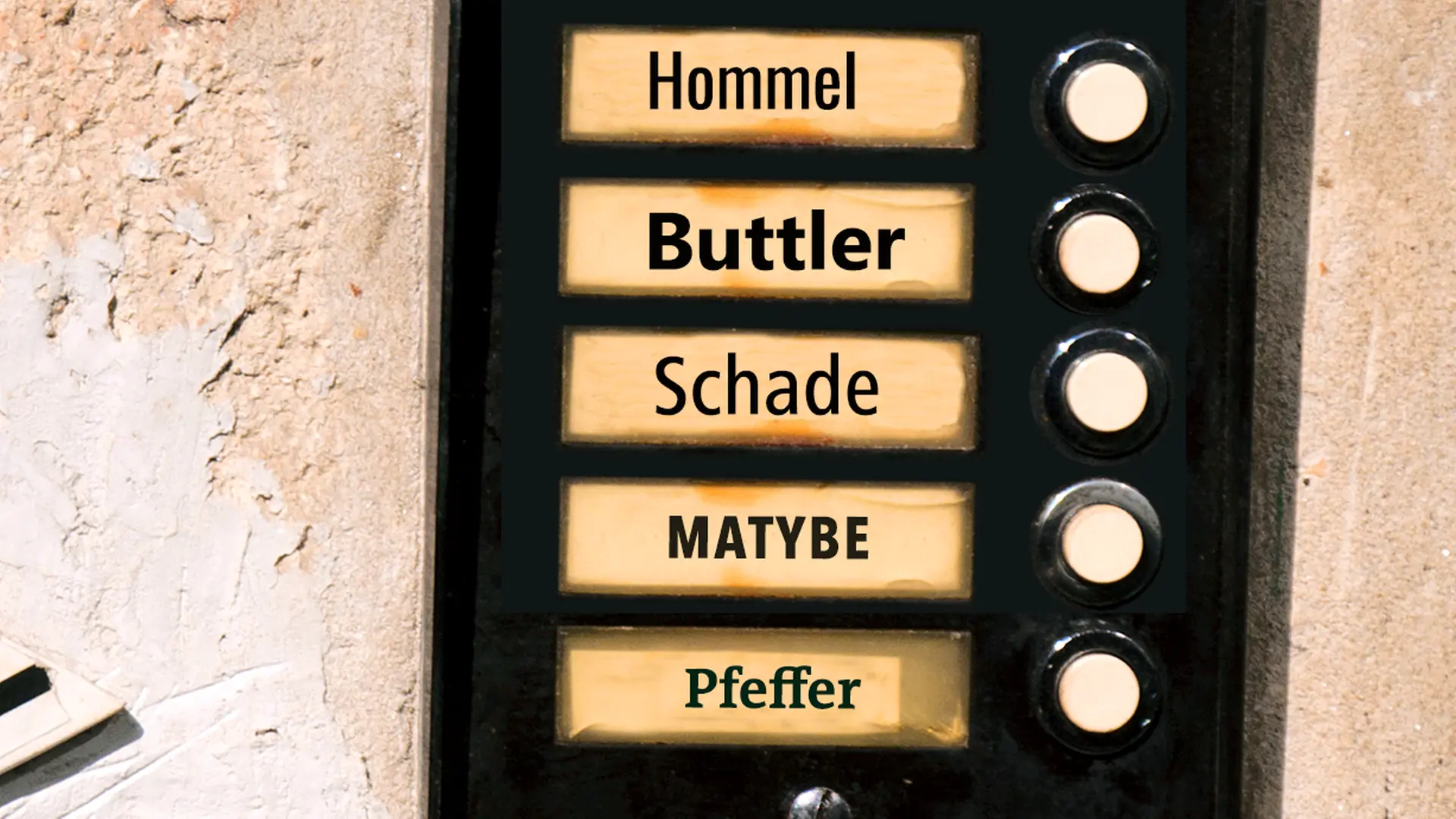 Namenkunde: Hommel, Buttler, Schade, Matybe, Pfeffer | mdr.de