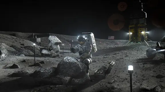 Mondmission Artemis I: Ingenieure reparieren Rakete auf dem Startplatz ...