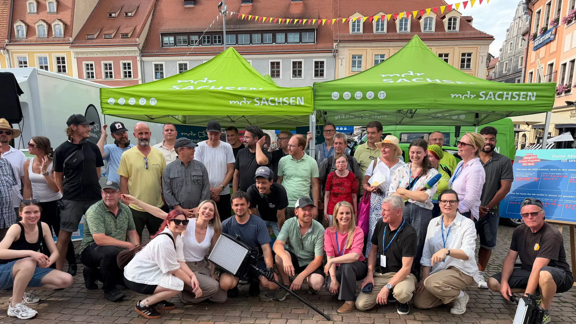Liveblog: MDR SACHSEN in Pirna - trotz Hitze viel Zeit für Gespräche ...